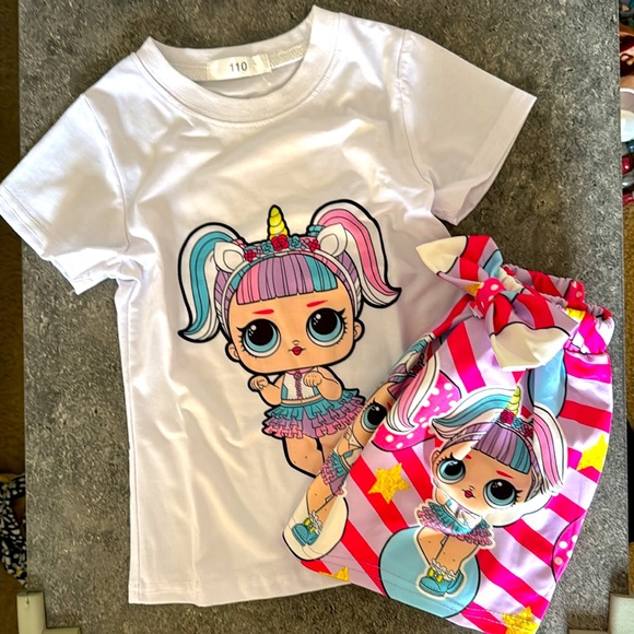 Matching Sets | Girls Lol Dolls Matching Tee And Skirt Set Size 3t ...